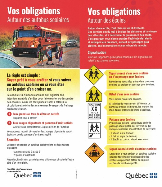 AUTOBUS SCOLAIRE - SÉCURITÉ - Actualités - Palmarolle - Inforoute de la ...